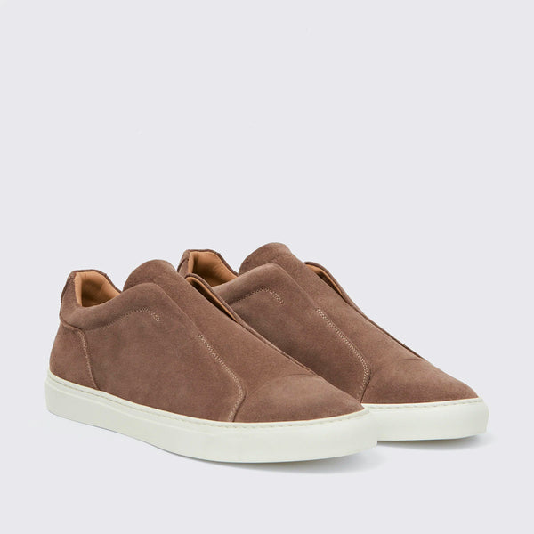 Harrys London - Aaron Suede Trainers in Brown | Nigel Clare