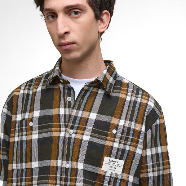 Barbour - Hanley Relaxed Shirt in Olive | Nigel Clare