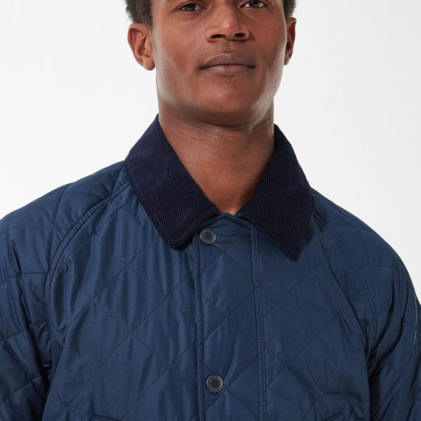 Barbour - Ashby Polarquilt Jacket in Navy | Nigel Clare