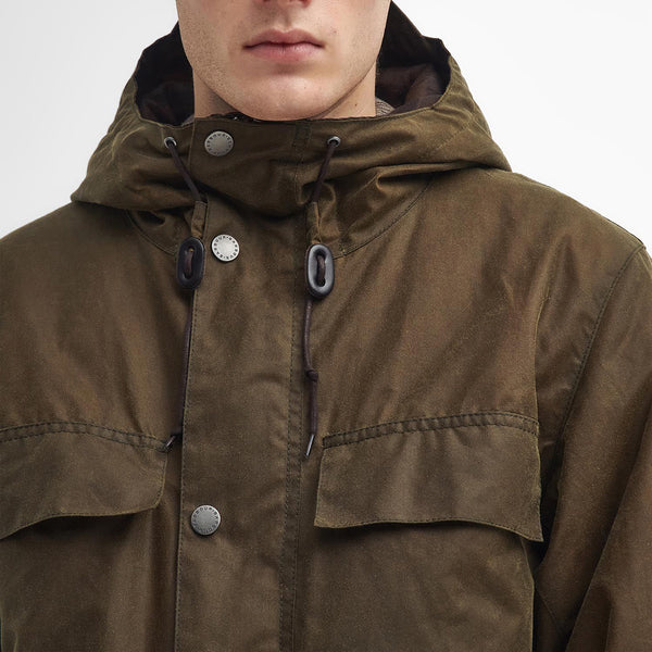 Barbour - Re-Engineered Durham Waxed Jacket in Beech | Nigel Clare