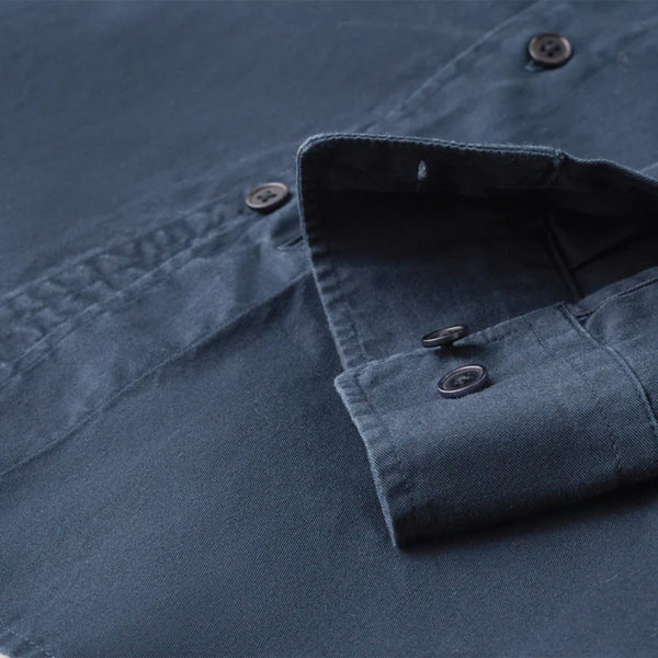 Belstaff - Scale Garment Dyed Shirt in Dark Ink | Nigel Clare