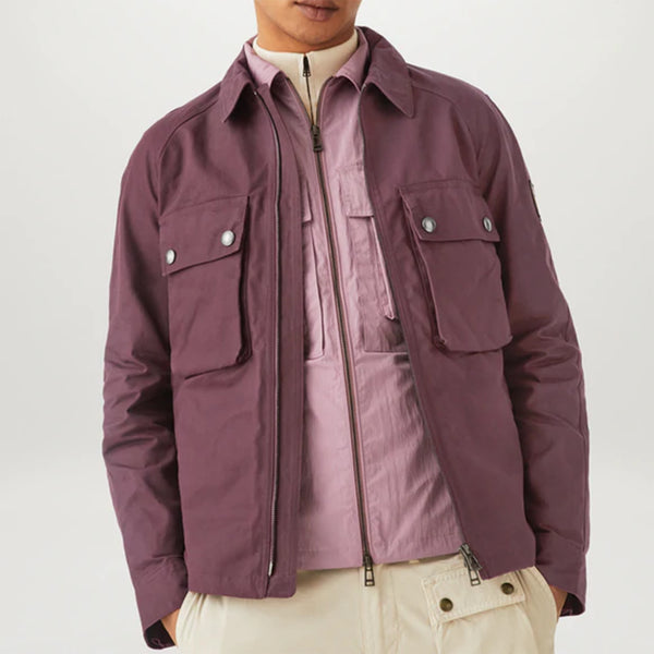 Belstaff - Hedger Overshirt in Aubergine | Nigel Clare
